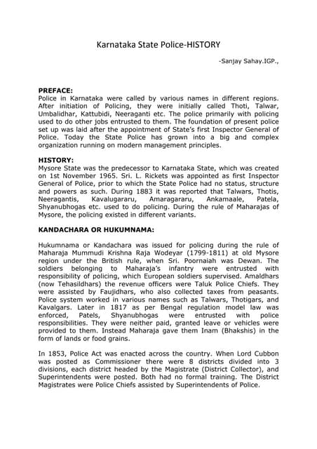 Evolution of Police in India | PPTX