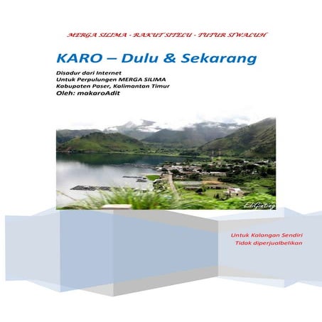 Karo dulu-dan-sekarang | PDF