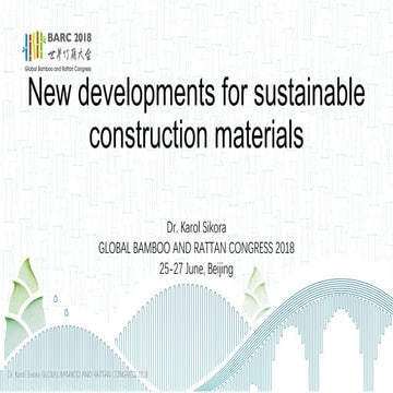Karol Sikora_New developments for sustainable construction materials | PDF