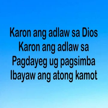 Karon ang adlaw sa Dios dungog n himaya.pptx