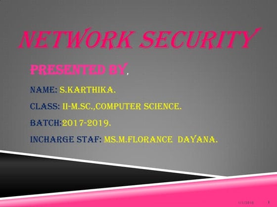 Active and Passive Network Attacks | PPT