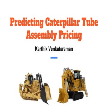 Kaggle Caterpillar tube assembly pricing | PDF