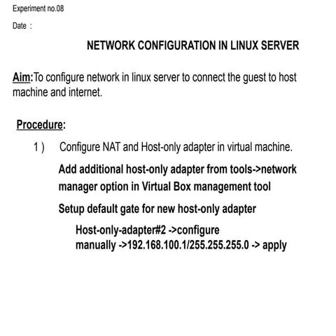 Network configuration and installation of ssh.pptx