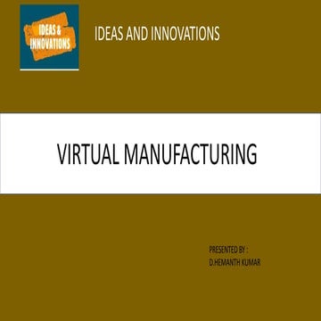 Virtual Manufacturing System | PPTX