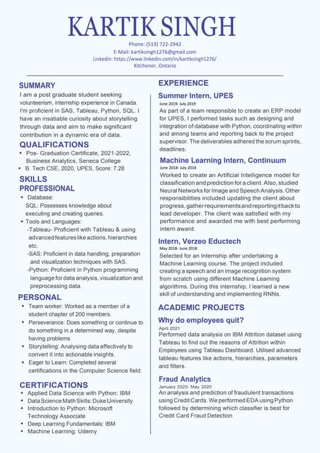 Resume Revised | PDF