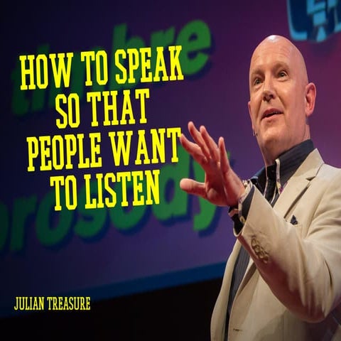 How to speak so that People want to listen | PDF