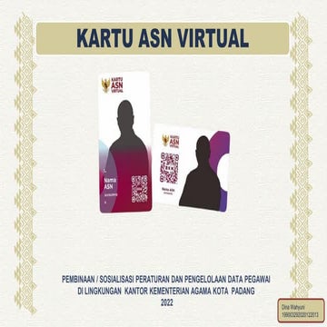 Panduan membuat Kartu ASN Virtual pada aplikasi MyASN | PPT