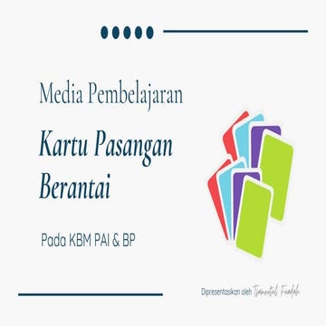 Media Pembelajaran Kartu Pasangan Berantai | PPT