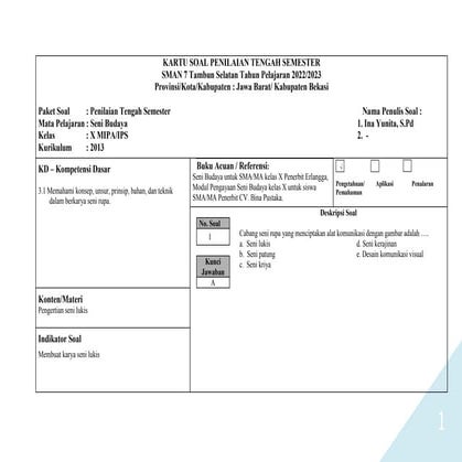 KARTU SOAL PTS GANJIL SBK KLS X.docx