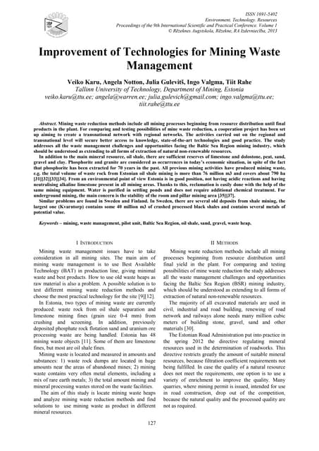 Designing of Landfilling for Karad City: A Review | PDF | Civil ...