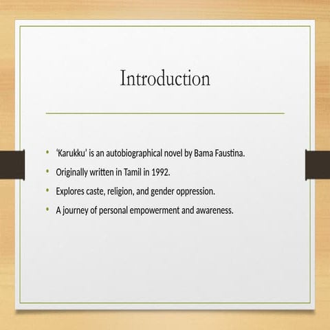 karukku presenetation download here itsi | PPTX