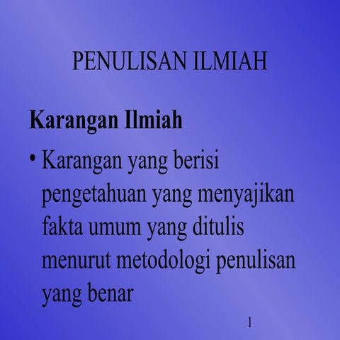 Karya tulis-ilmiah | PPT