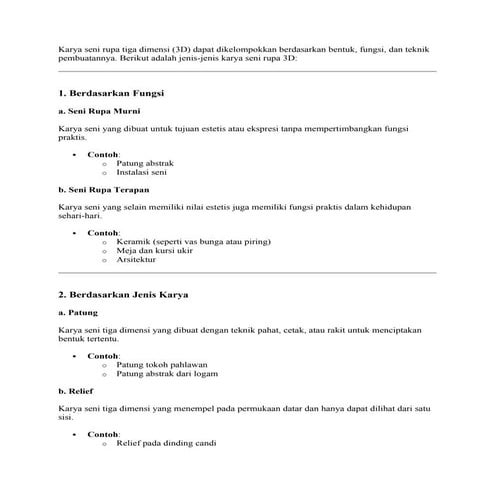 Karya seni rupa 3 di mensi dan 2 dimensi kelas X semester 2.docx