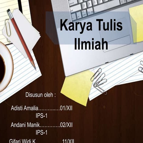 Karya tulis ilmiah | PPTX