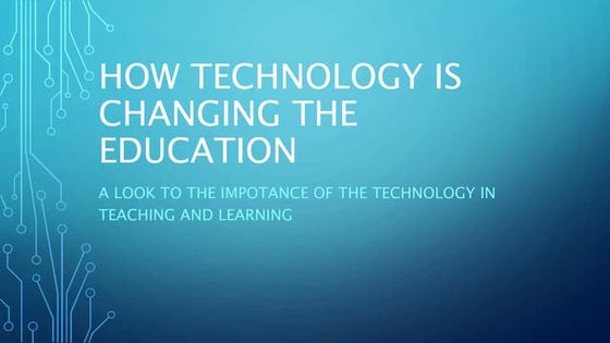 Technology Integration Matrix Introduction | PPT