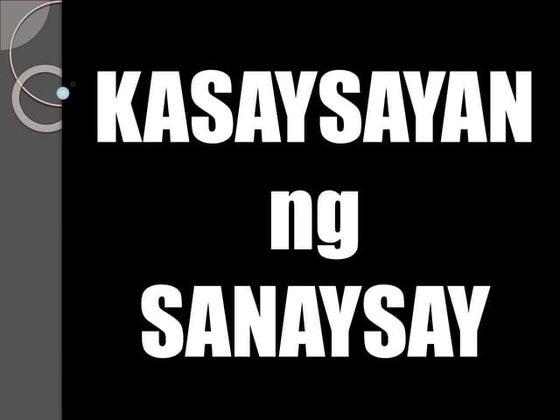 kasaysayan ng sanaysay | DOCX