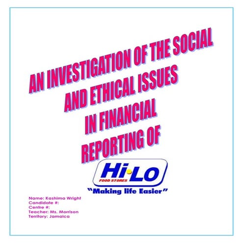 Ethnographic Report Sample | PDF