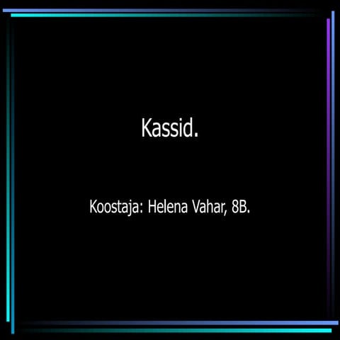 Kassid. | PPT