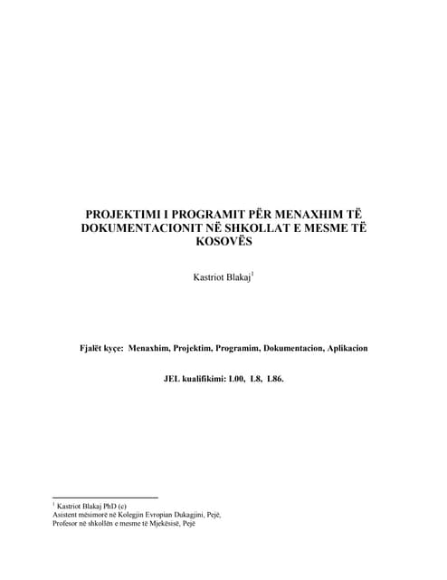 Menaxhimi i bazave së të dhënave | PDF