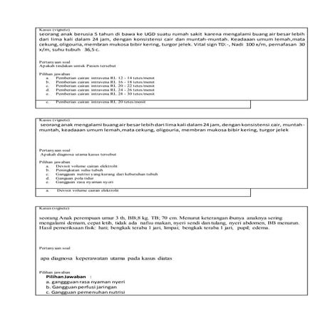 contoh soal kasus uji kompetensi | DOCX