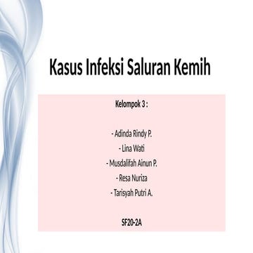 KASUS ISK KELOMPOK 3 KASUS ISK KELOMPOK 3 | PPTX