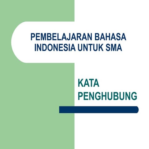 Kata penghubung | PPT