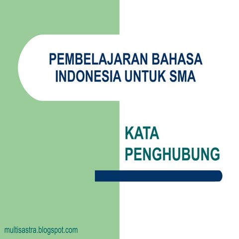 Kata penghubung | PPT