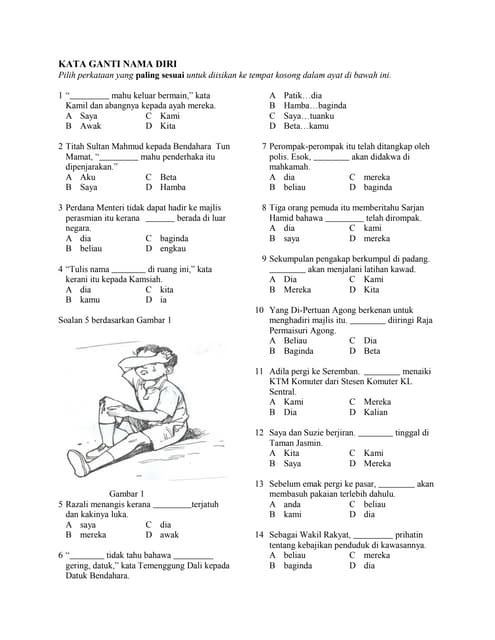 Penilaian Sumatif Bahasa Melayu Tahun 6 | PDF