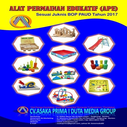 ALAT Permainan Edukatif ~ Katalog APE PTK PAUD 2017 | PDF