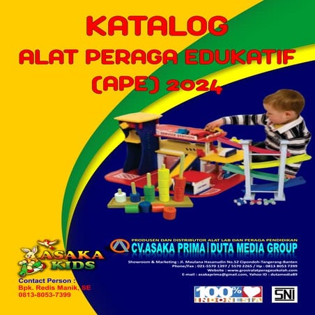 Produksi Alat Peraga Edukatif APE PAUD TK 2024 | PDF
