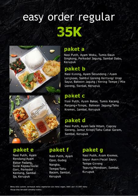 food menu example asian food sushi noodle | PPT