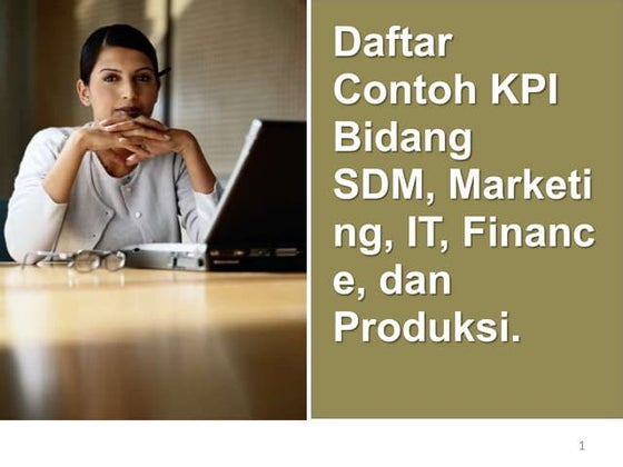 Contoh Slide Presentasi Key Performance Indicators (KPI) | PDF