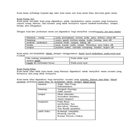 Kata nama | PDF