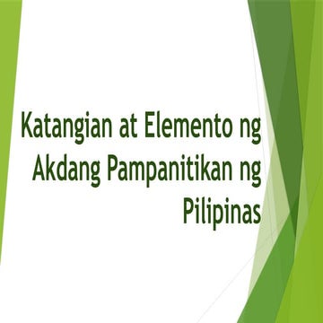 Katangian at Elemento ng Akdang pampanitikan ng Pilipinas.pptx