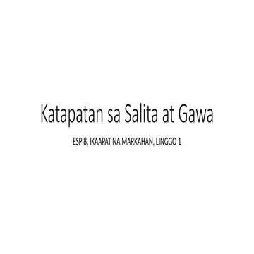 Katapatan | PPTX