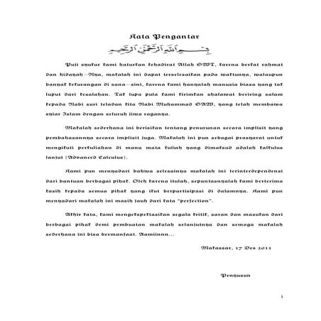 Kata pengantar | PDF