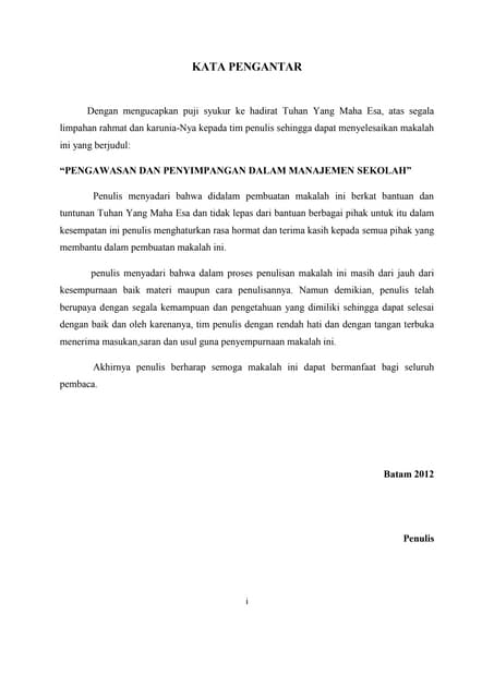 Kata pengantar | PDF