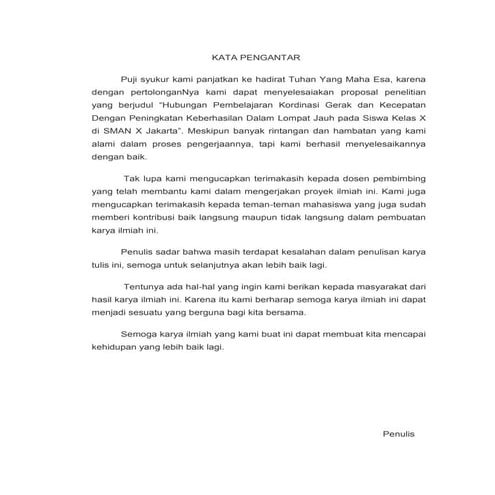 Kata pengantar | DOCX