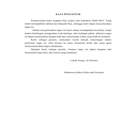 Kata pengantar | DOCX