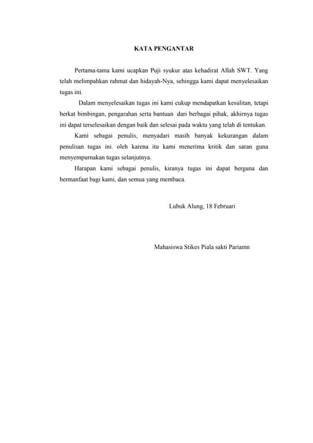 Kata pengantar | DOCX