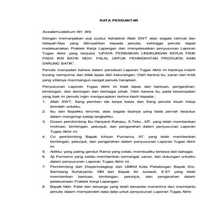 Kata pengantar | PDF