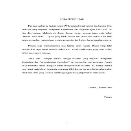 Kata pengantar | PDF
