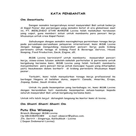 Kata pengantar | PDF