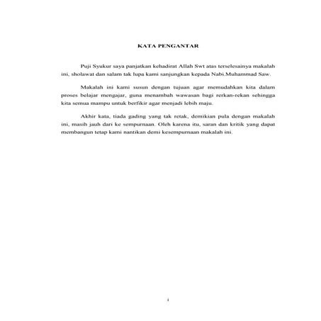 Kata pengantar | DOCX