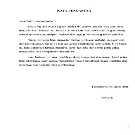 Kata pengantar | DOCX