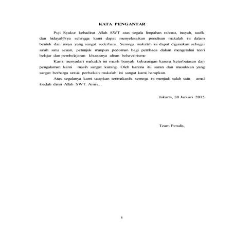 Kata pengantar | PDF
