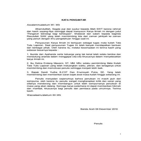 Kata pengantar | PDF