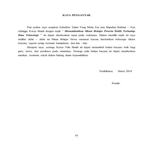 Kata pengantar | PDF