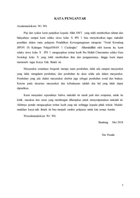 Kata pengantar | DOCX