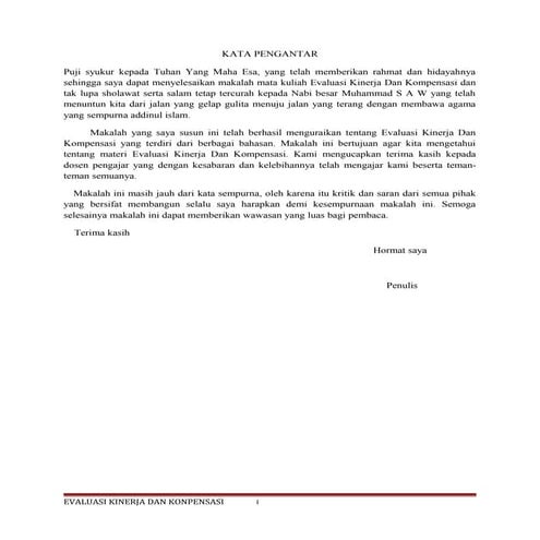 Kata pengantar | DOC